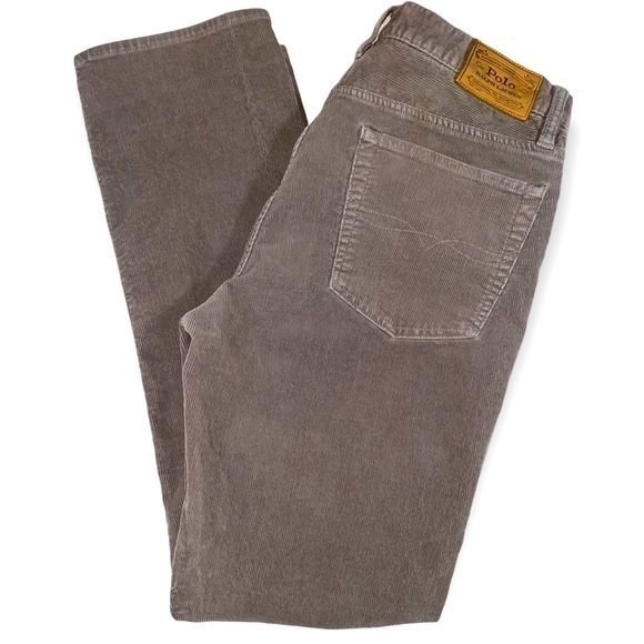 Polo Ralph Lauren | Pants | Polo Ralph Lauren Mens Size 34 X 32 Taupe Gray Tan Corduroy 5 Pocket ...